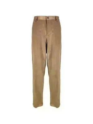Peserico Corduroy-texture Trousers - Brown