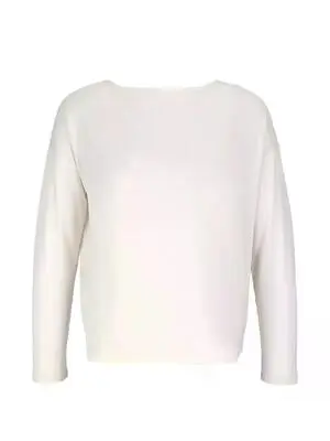 Majestic Filatures Boat-neck Long-sleeve T-shirt - Neutrals
