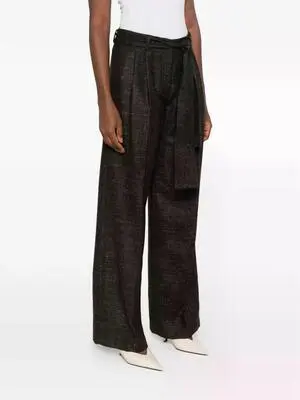 Liviana Conti Belted Wide-leg Trousers