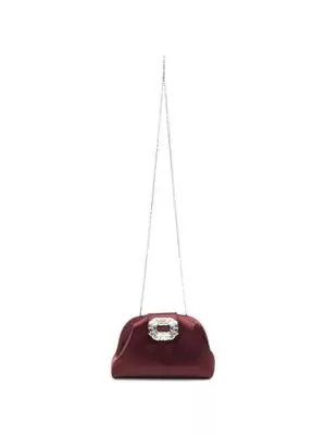 Amina Muaddi Camelia Clutch Bag - Red
