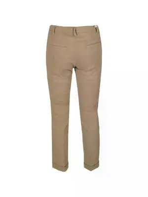 TELERIA ZED Camila Turn-up Trousers - Brown