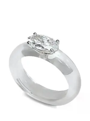 SOLO FOR DIAMONDS Lab-grown Diamond Marquise Ring - Silver