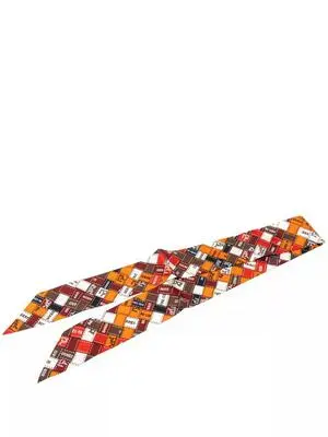 Hermès 2000-2026 Bolduc Au Carre Silk Twilly Scarf Scarves - Multicolour