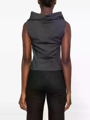 Paloma Wool Luisa High-neck Flap-pocket Top