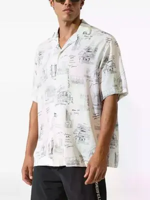 Karl Lagerfeld Sketches Of Rome Beach Shirt