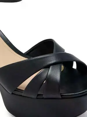 Schutz Crossover-strap Platform Sandals