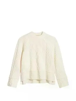 Vanessa Bruno Folk Cable-knit Raglan-sleeve Sweater - Neutrals