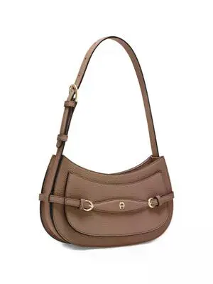 AIGNER Xs Cavallo Pebbled-leather Horsebit-detail Mini Bag