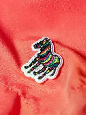 Paul Smith Coral Pink Zebra-logo Swim Shorts