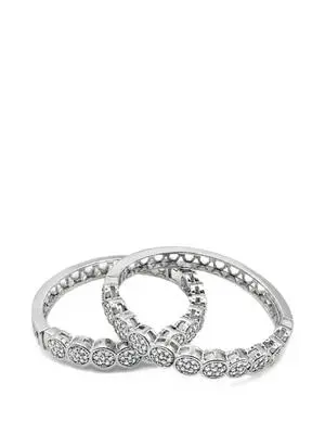HZMER JEWELLERY Vritti Hoop Earrings - Silver
