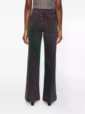 7 For All Mankind Modern Dojo Faded Flared-leg Jeans