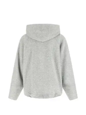 Co Half-zip Pouch-pocket Hoodie - Grey