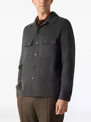 Zegna Dark Oasi Cashmere Overshirt