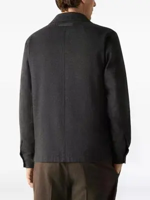 Zegna Dark Oasi Cashmere Overshirt