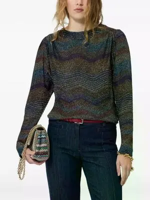 Missoni Viscose-lamé Sweater With Wave Motif