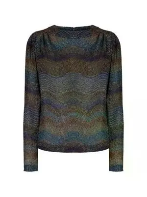 Missoni Viscose-lamé Sweater With Wave Motif