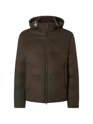 Zegna Dark Cashmere Blouson - Brown