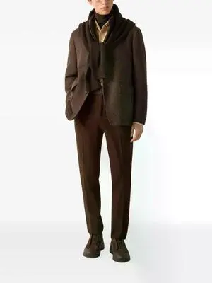 Zegna And Black Oasi Cashmere Il Conte Jacket