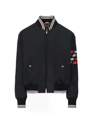 Thom Browne Zip-up Bomber Jacket - Black