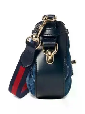 Gucci Monogram-pattern Denim Tote Bag
