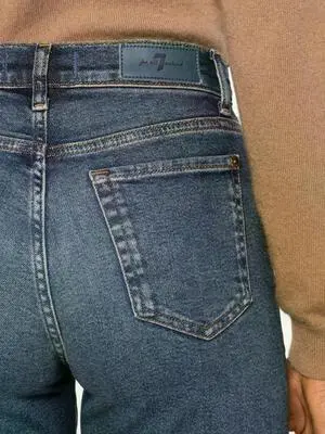 7 For All Mankind Lotta Faded Wide-leg Jeans