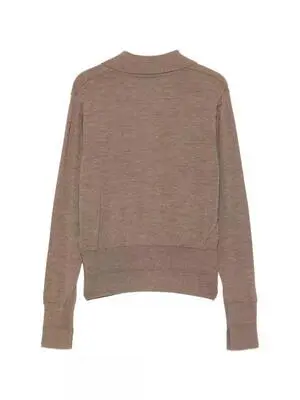 7 For All Mankind Collared Cut-out Sweater