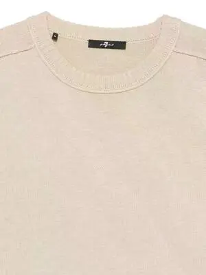 7 For All Mankind Crew-neck Ribbed-trim Sweater