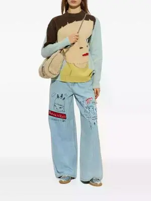 Stella McCartney X Yoshitomo Nara Intarsia-knit Sweater