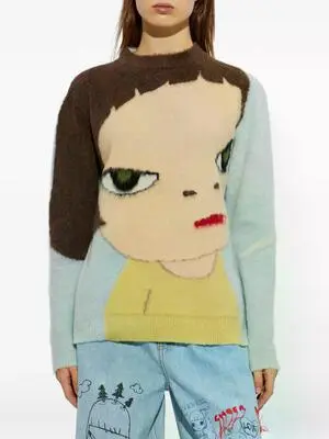 Stella McCartney X Yoshitomo Nara Intarsia-knit Sweater