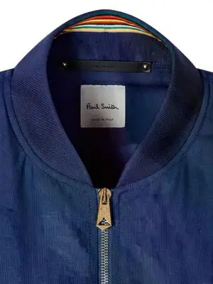Paul Smith Cobalt Storm System Wool Bomber Jacket