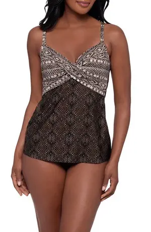 Miraclesuit Lavrian Myrra Underwire Tankini Swim Top - Blm