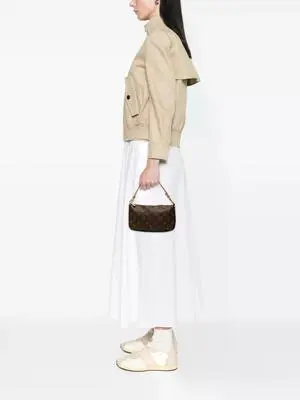 LOUIS VUITTON 2001 Monogram Pochette Accessoires Shoulder Bag - Brown