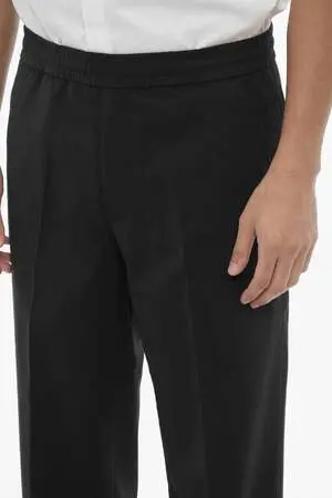 Neil Barrett Elasticated-waistband Turn-up Trousers