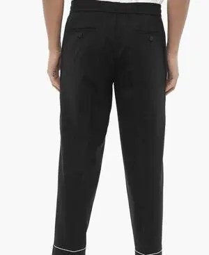 Neil Barrett Elasticated-waistband Turn-up Trousers