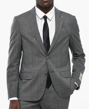 Corneliani District Check Virgin Wool Suit
