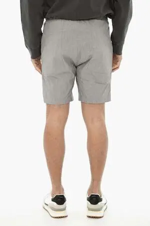 Woolrich Check Shorts With Industrial Belt