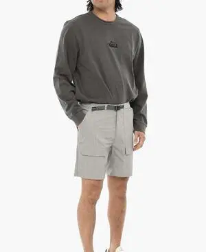 Woolrich Check Shorts With Industrial Belt