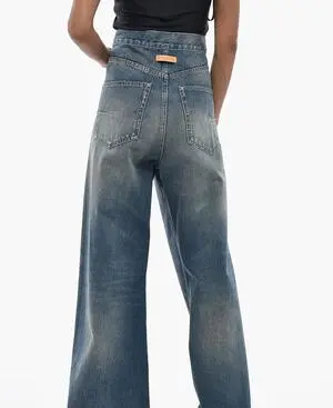 Dior Wide-leg Distressed Jeans