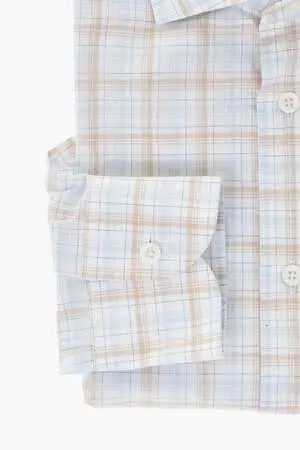 Corneliani Checked Shirt With French Collar