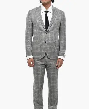 Corneliani Academy District Check Suit