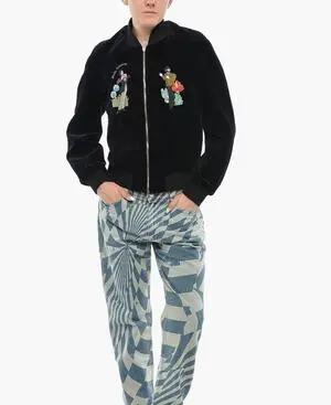 Stella McCartney Embroidered Bomber Jacket