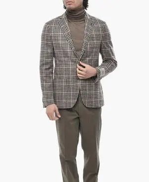 Corneliani Cc Collection Gingham Check Blazer