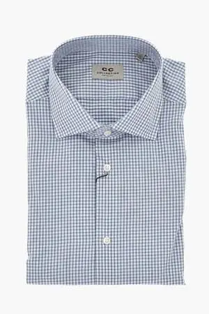 Corneliani Gingham-check Cotton Shirt