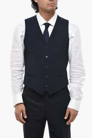 Corneliani Button-up Tailored Waistcoat - Blue