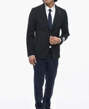 Corneliani Logo-patch Single-breasted Blazer