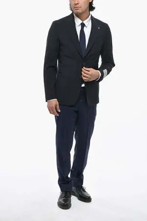 Corneliani Logo-patch Single-breasted Blazer
