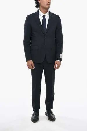 Corneliani Notch-lapel Single-breasted Suit - Blue