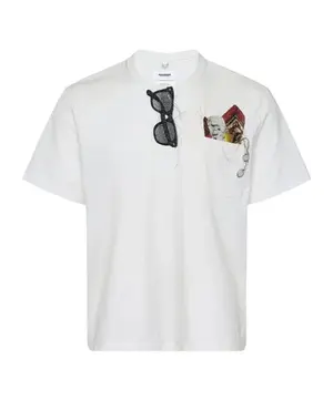 DOUBLET Trompe L'oeil Embroidered T-shirt - White