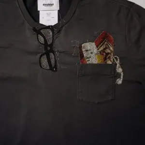 DOUBLET Trompe L'oeil Embroidery T-shirt