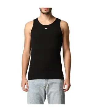 DIESEL® Logo-embroidered Vest - Black